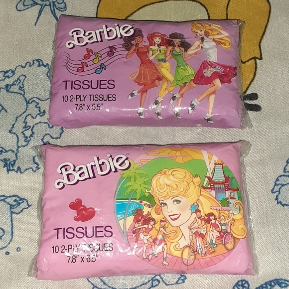 Barbie | Other | 2 New 988 Barbie Mattel Tissues Vintage 8s Barbie Doll ...